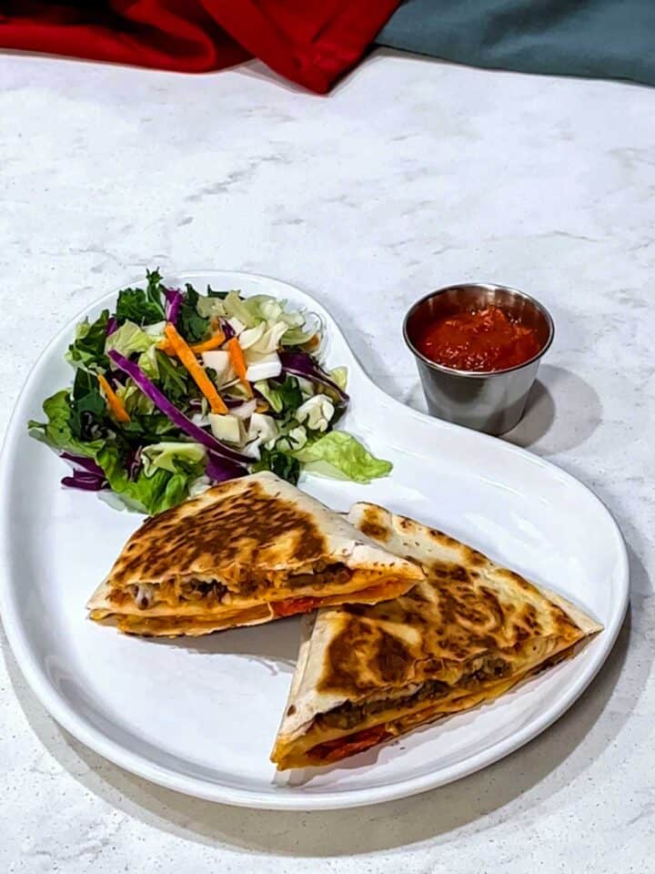 Sausage and Pepperoni Pizza Wrap - Pudge Factor