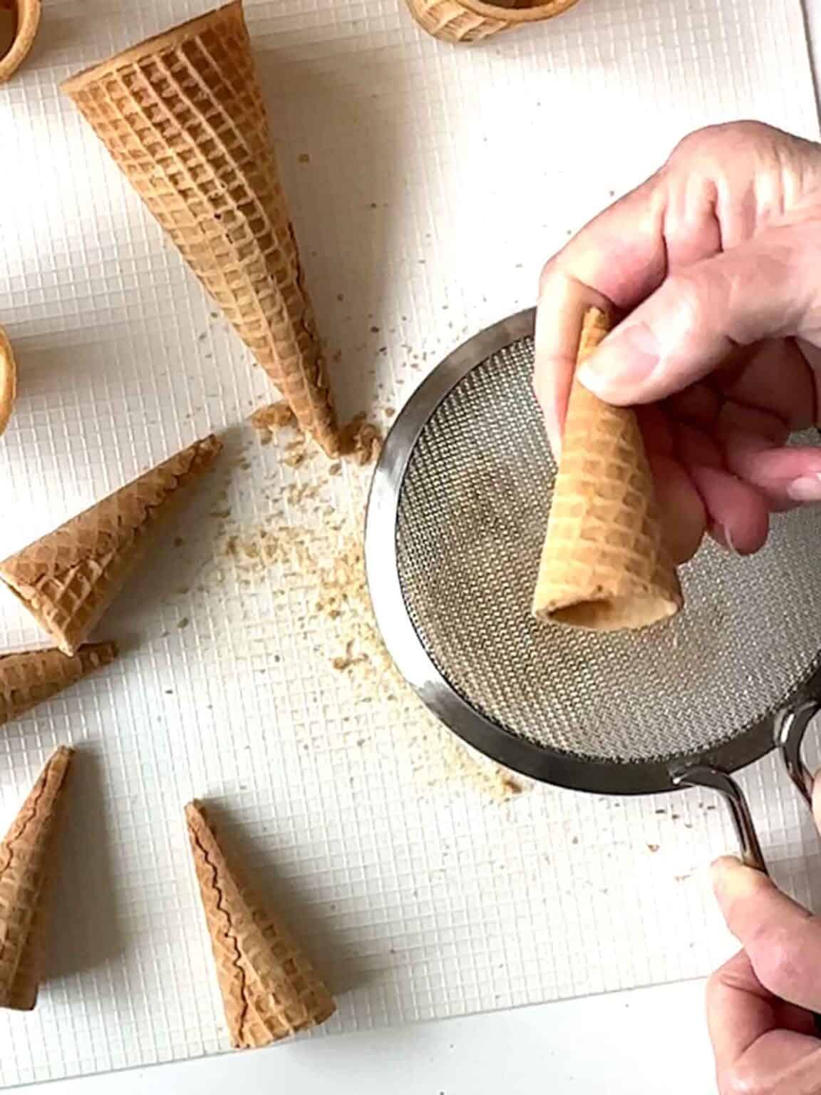 Mini Chocolate Covered Peanut Butter Cones (Irresistible) - Pudge Factor