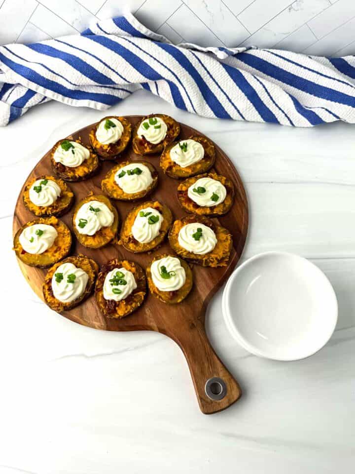 Cheese and Bacon Potato Rounds - Pudge Factor