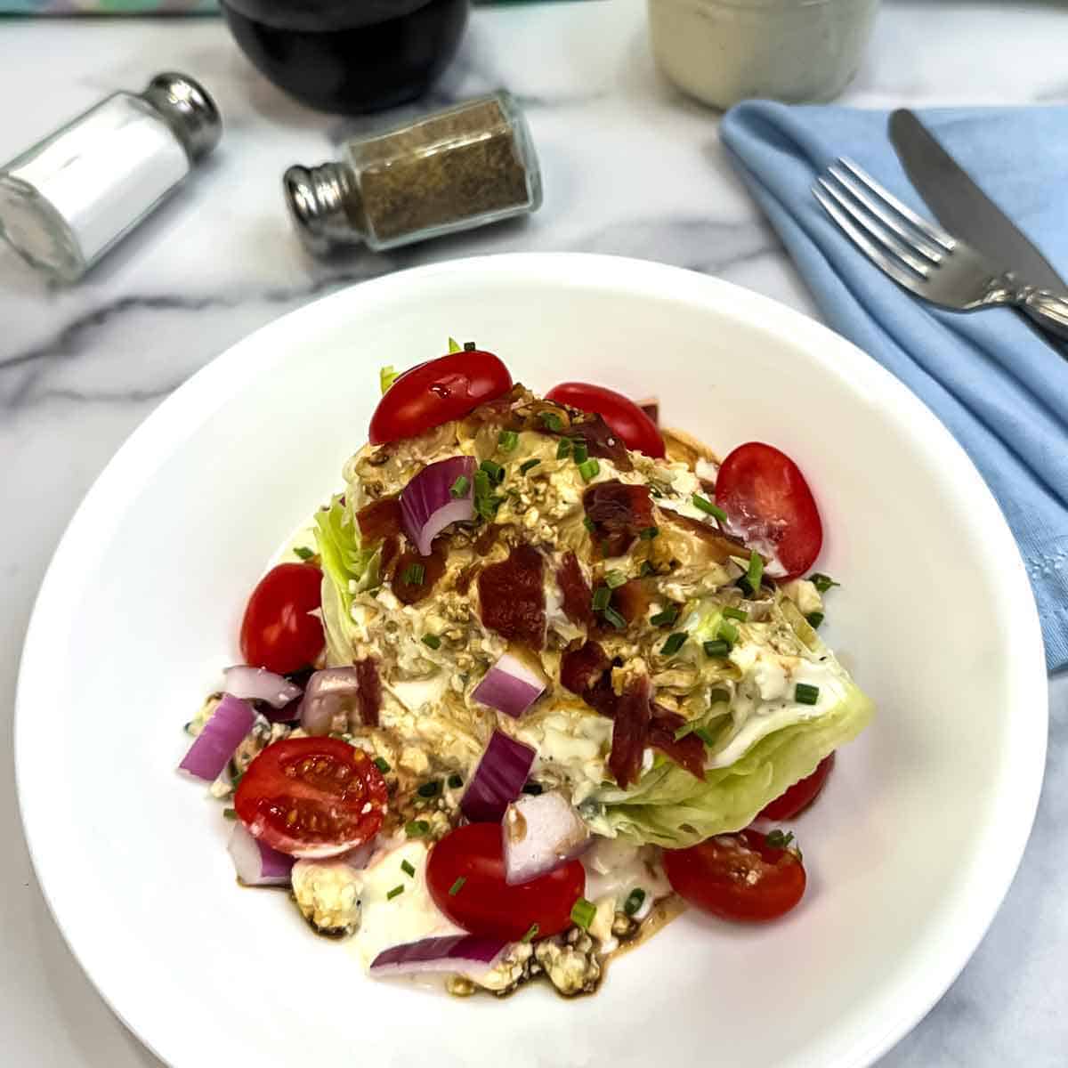 Classic Wedge Salad - Pudge Factor