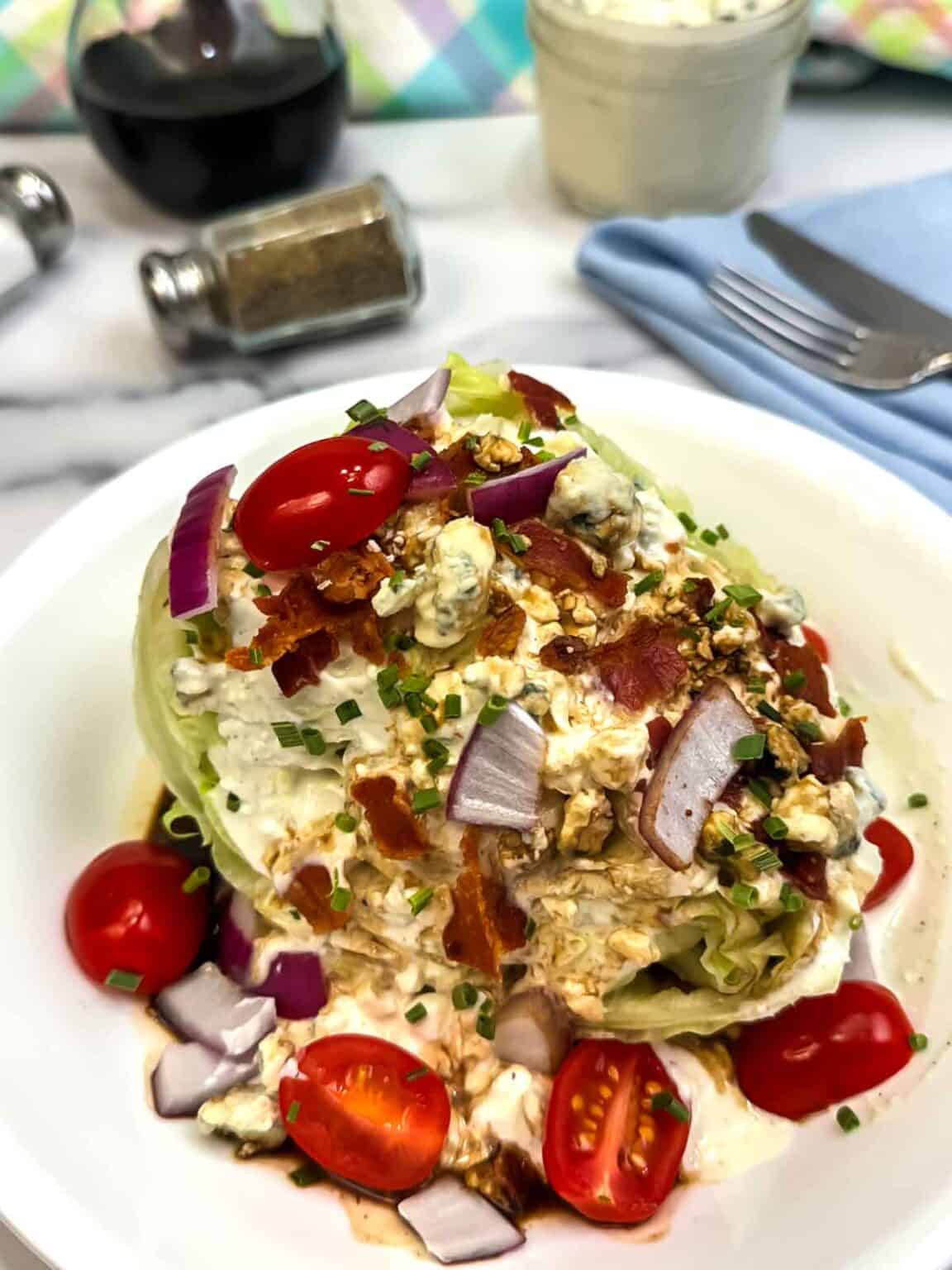 Classic Wedge Salad - Pudge Factor