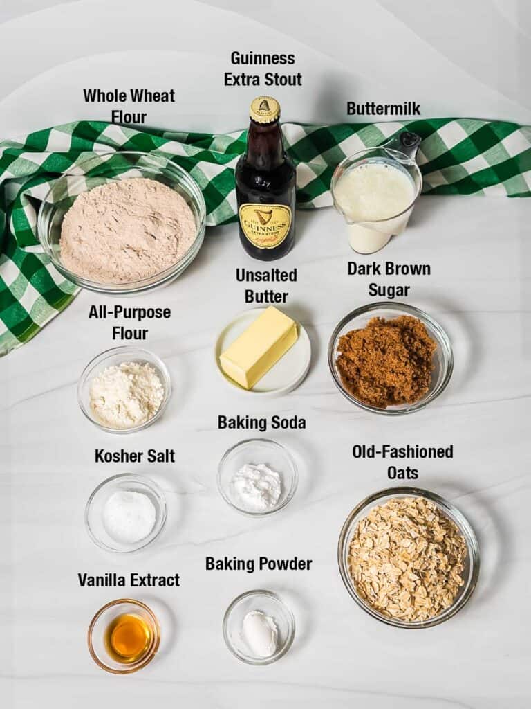 Irish Guinness Brown Soda Bread - Quick & Easy - Pudge Factor