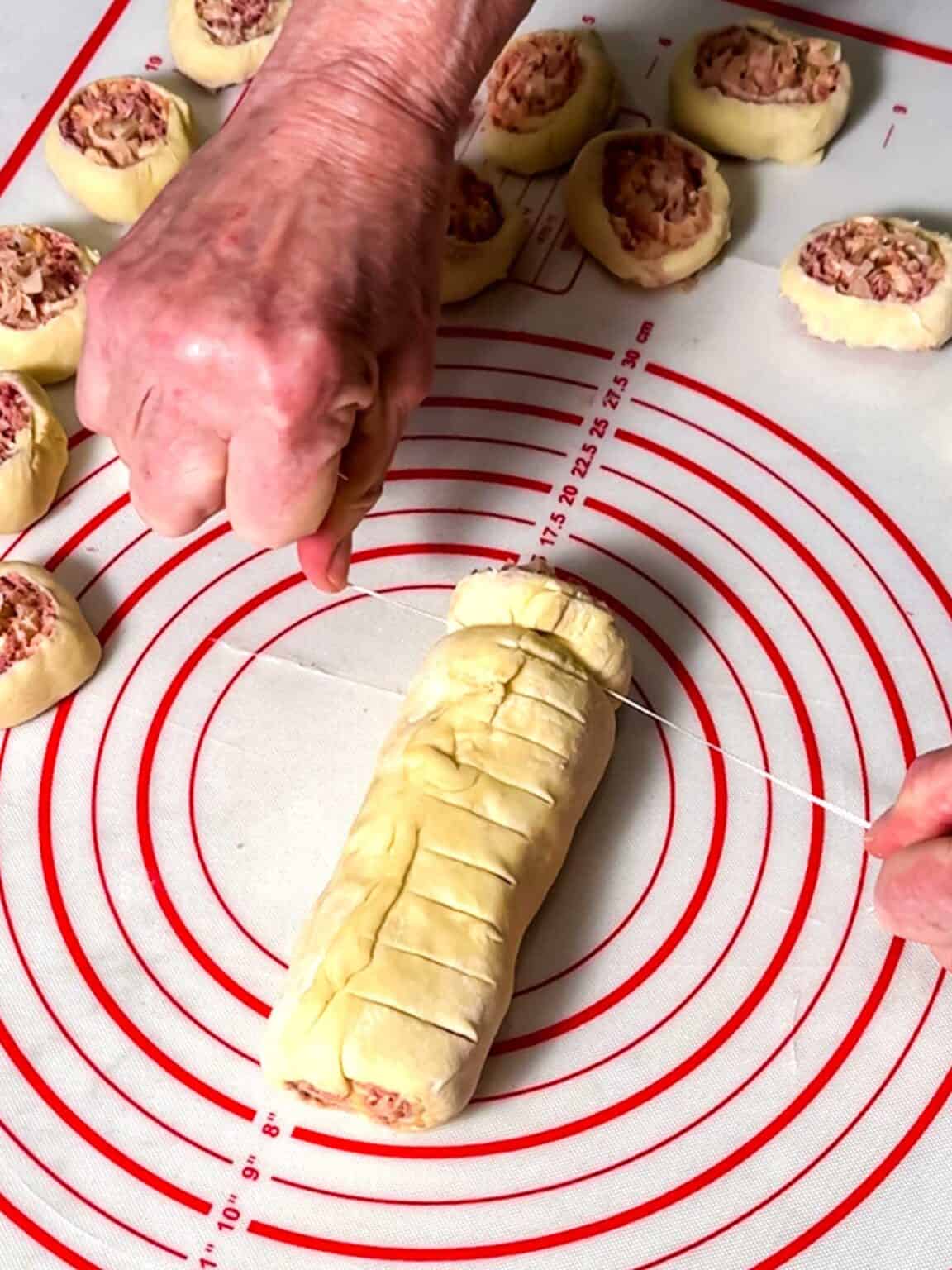Reuben Pinwheels in Puff Pastry - Quick and Easy - Pudge Factor