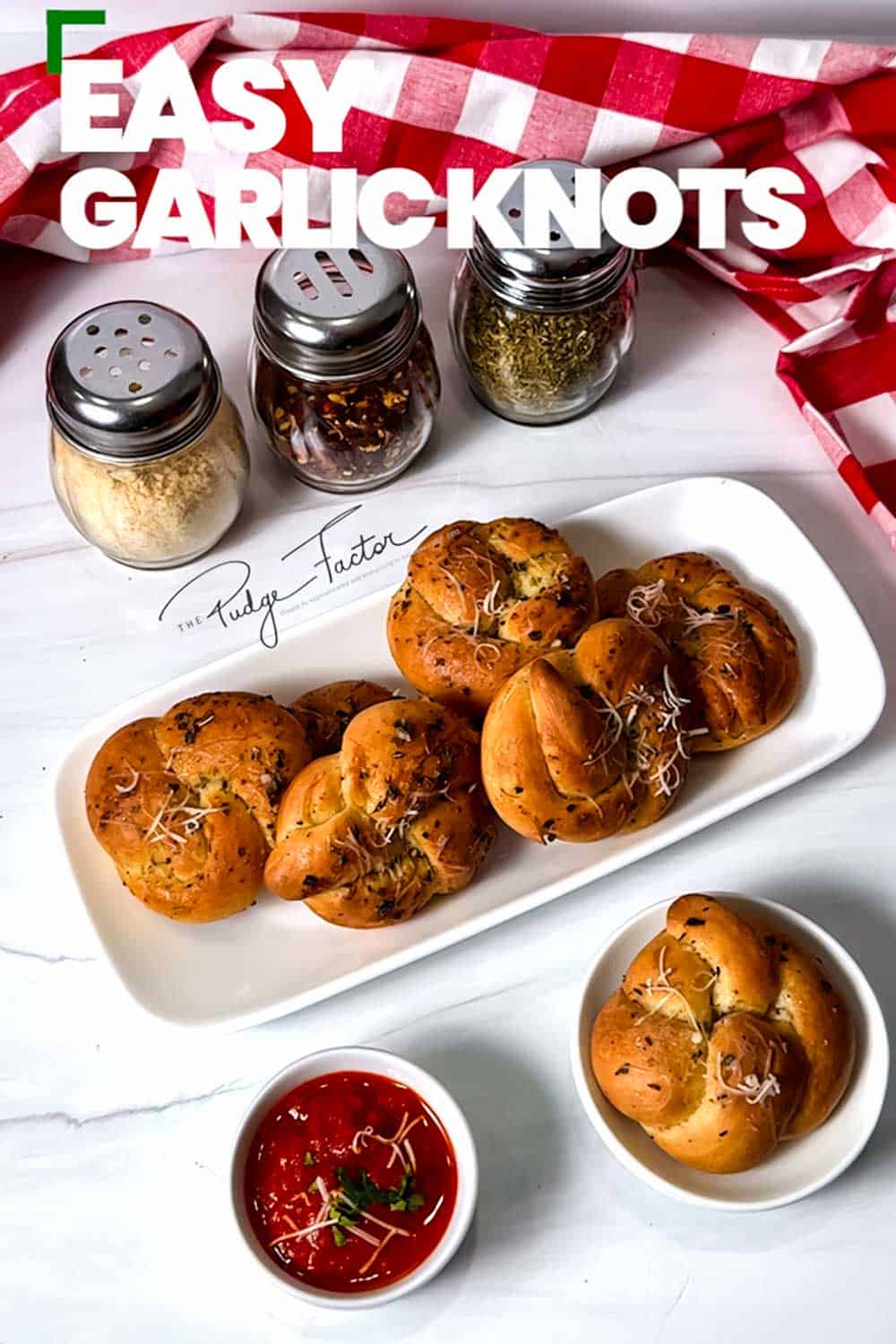 Easy Garlic Knots in Food Processor - Pudge Factor