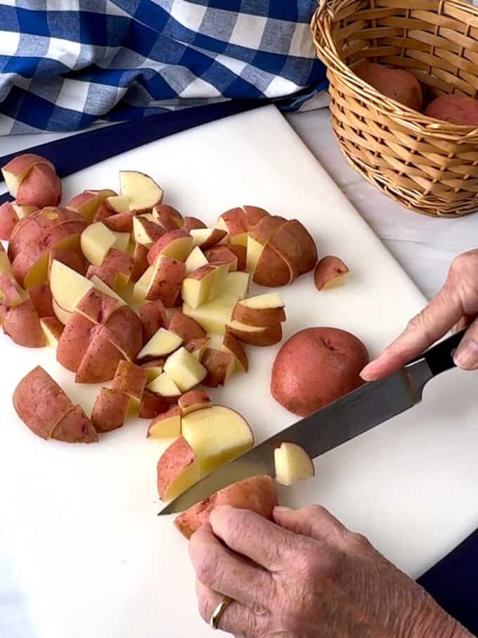 Irresistible Easy Cheesy Bacon Ranch Potatoes - Pudge Factor