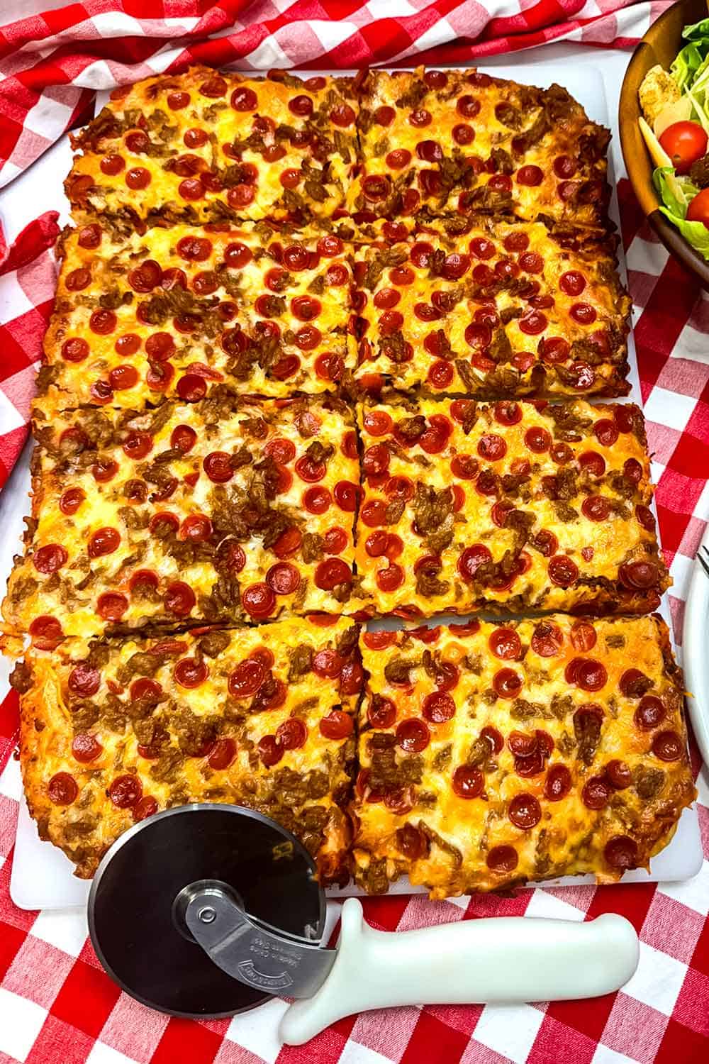 Easy Four-Cheese Sheet Pan Pizza - Pudge Factor