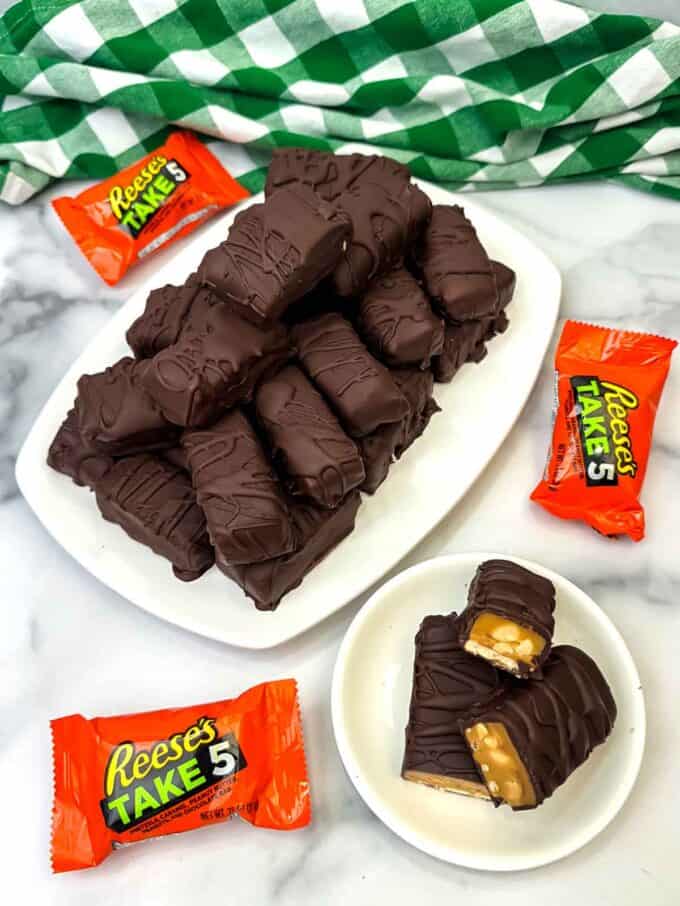 Copycat Take 5 Candy Bars - Pudge Factor
