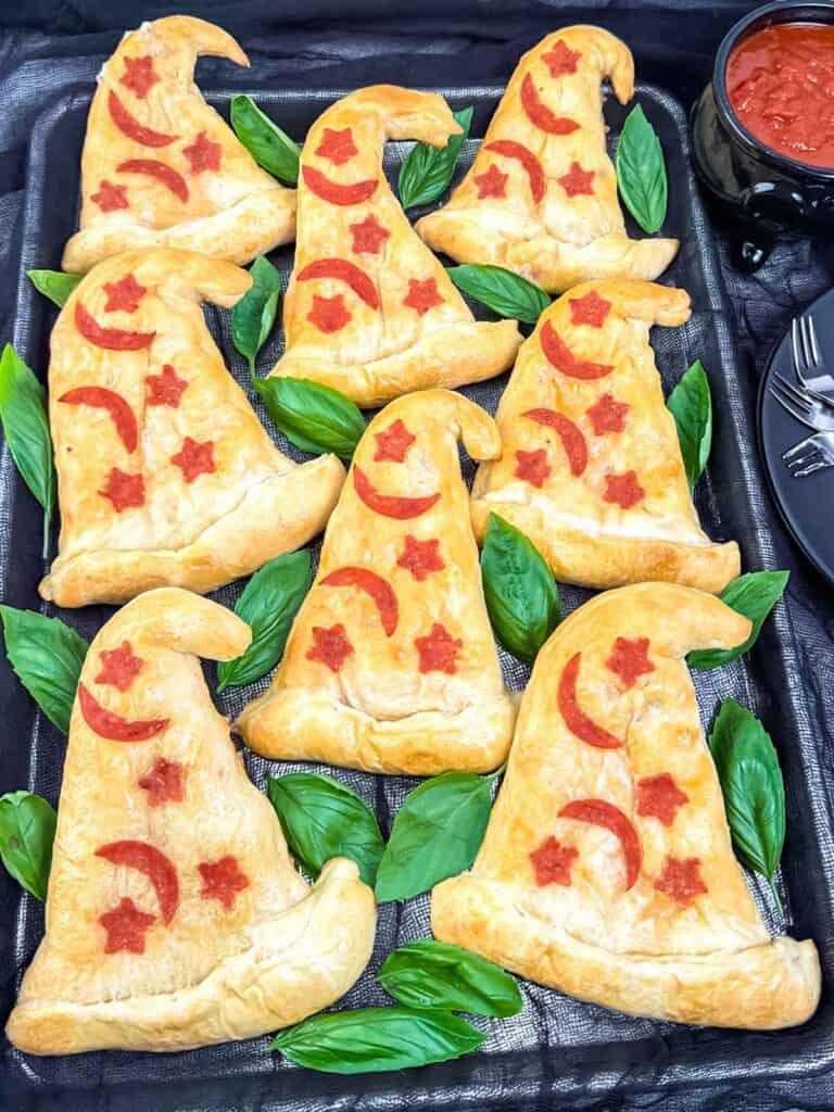 Pepperoni Witch Hat Calzones - Pudge Factor