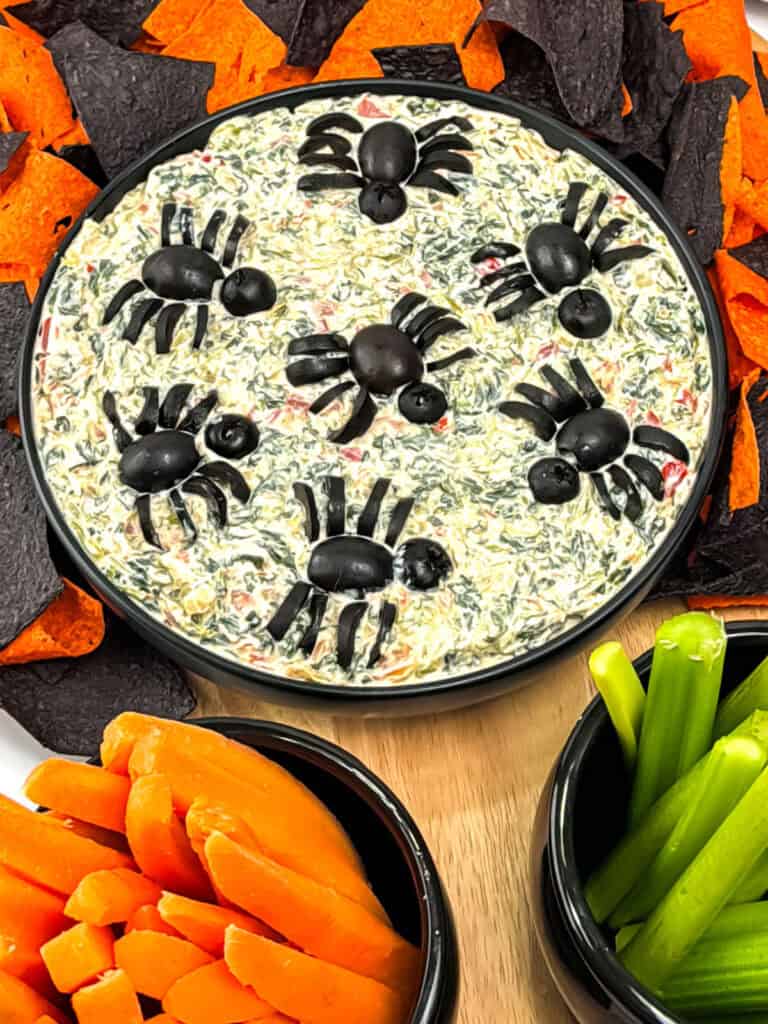 Spooky Spinach Dip - Pudge Factor