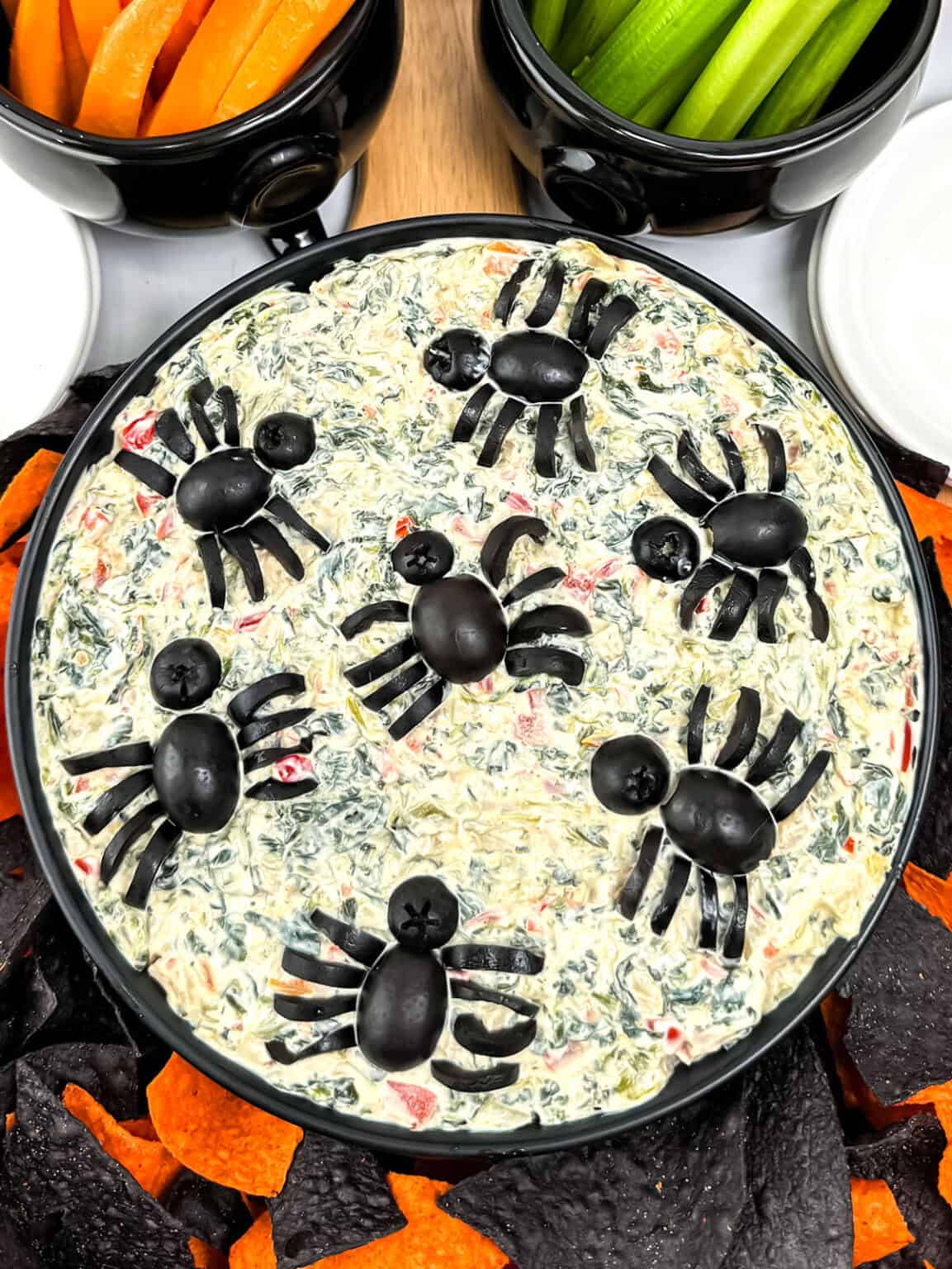 Spooky Spinach Dip - Pudge Factor