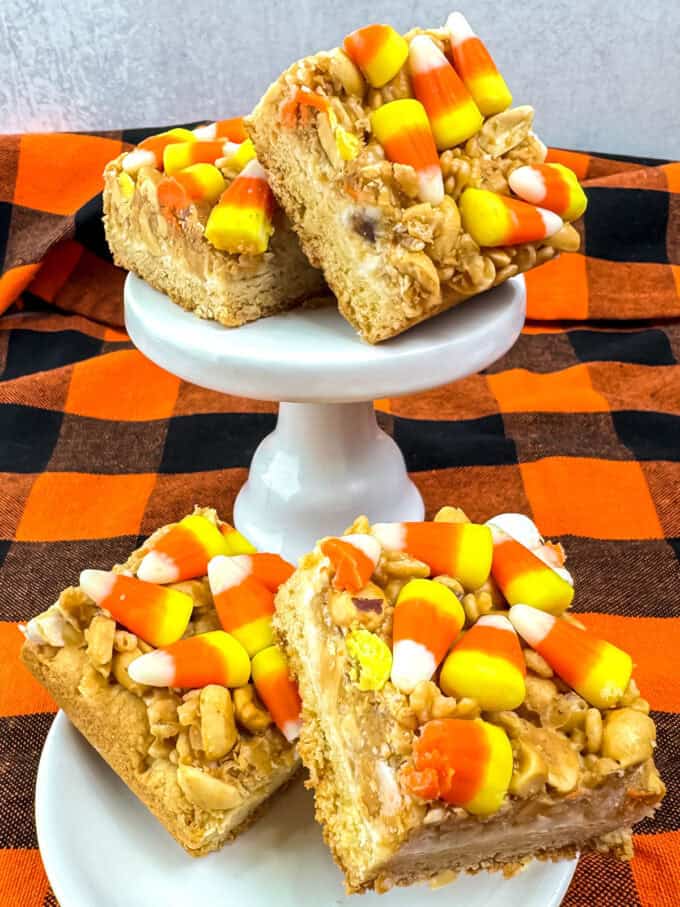 Sweet & Salty Candy Corn Bars - Pudge Factor