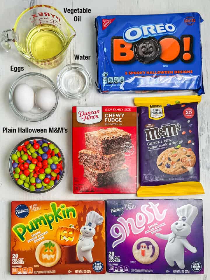 Spooky Oreo Brookie Cups and Stuffed Sugar Cookies - Pudge Factor