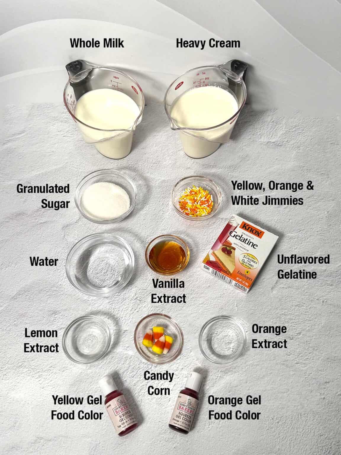 Candy Corn Inspired Microwave Panna Cotta - Pudge Factor