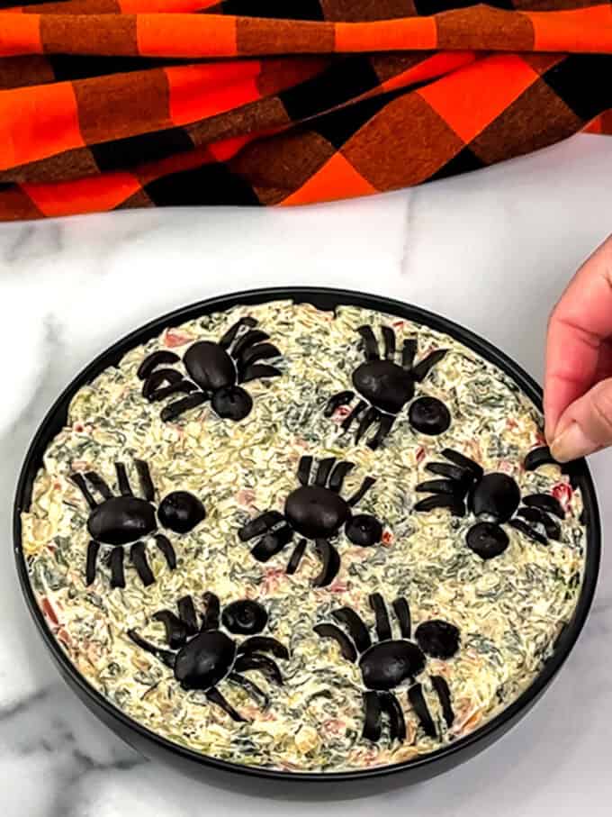 Spooky Spinach Dip - Pudge Factor