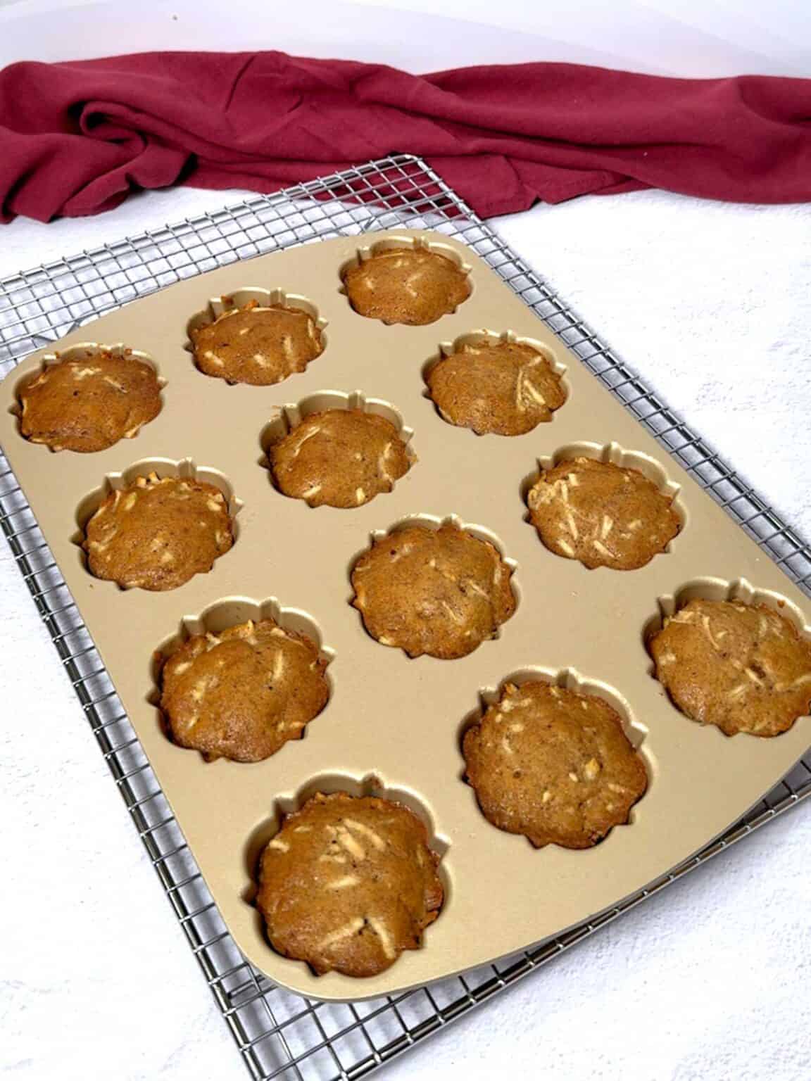 Apple Pie Bundtinis with Cream Cheese Frosting - Pudge Factor