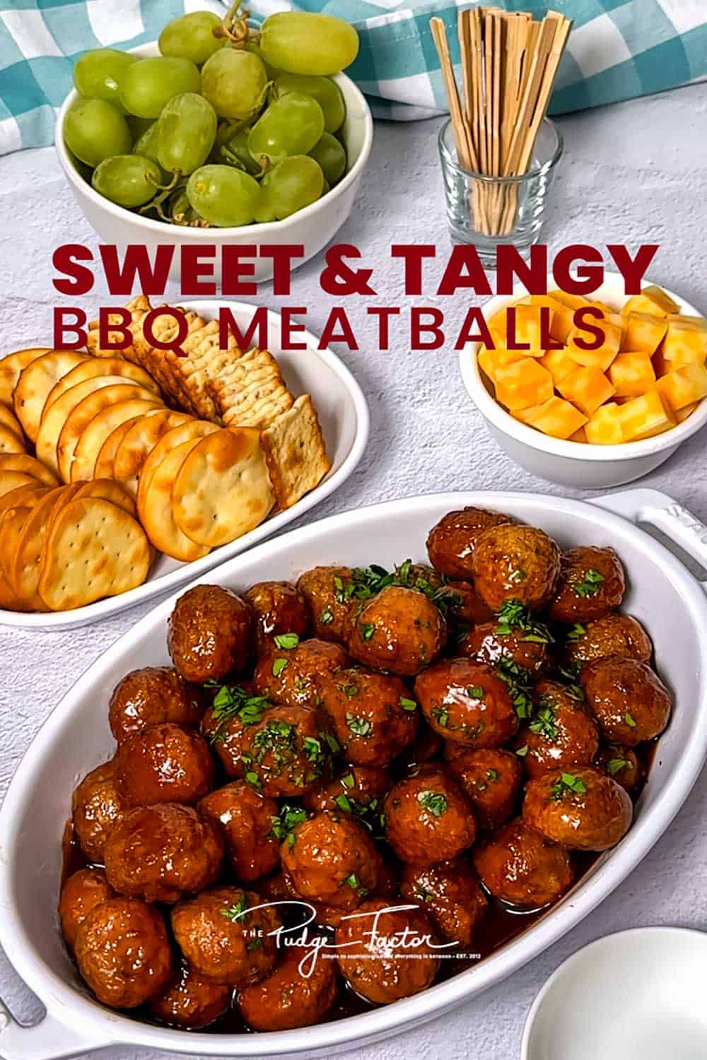 Quick and Easy Sweet & Tangy BBQ Meatballs - Pudge Factor