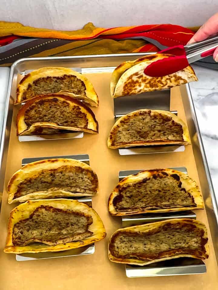 Easy Smashed Chicken Caesar Tacos - Pudge Factor