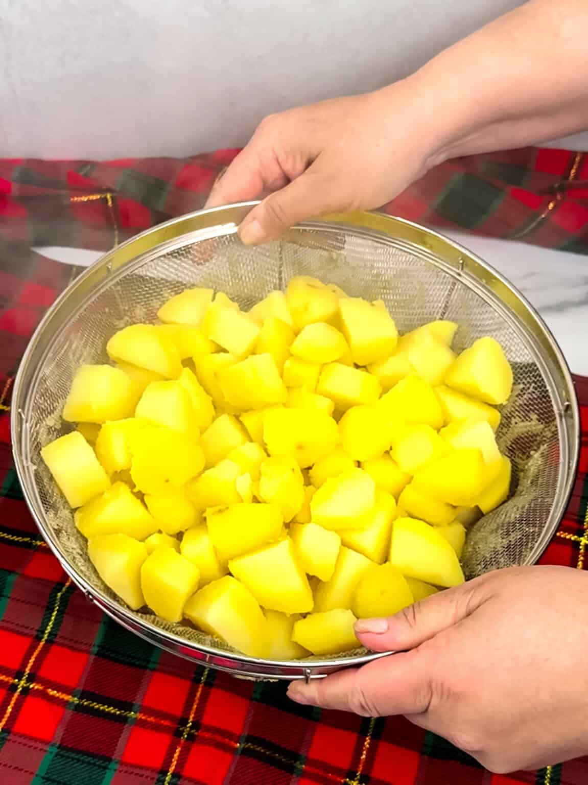 Easy Crispy English Roasted Potatoes - Pudge Factor