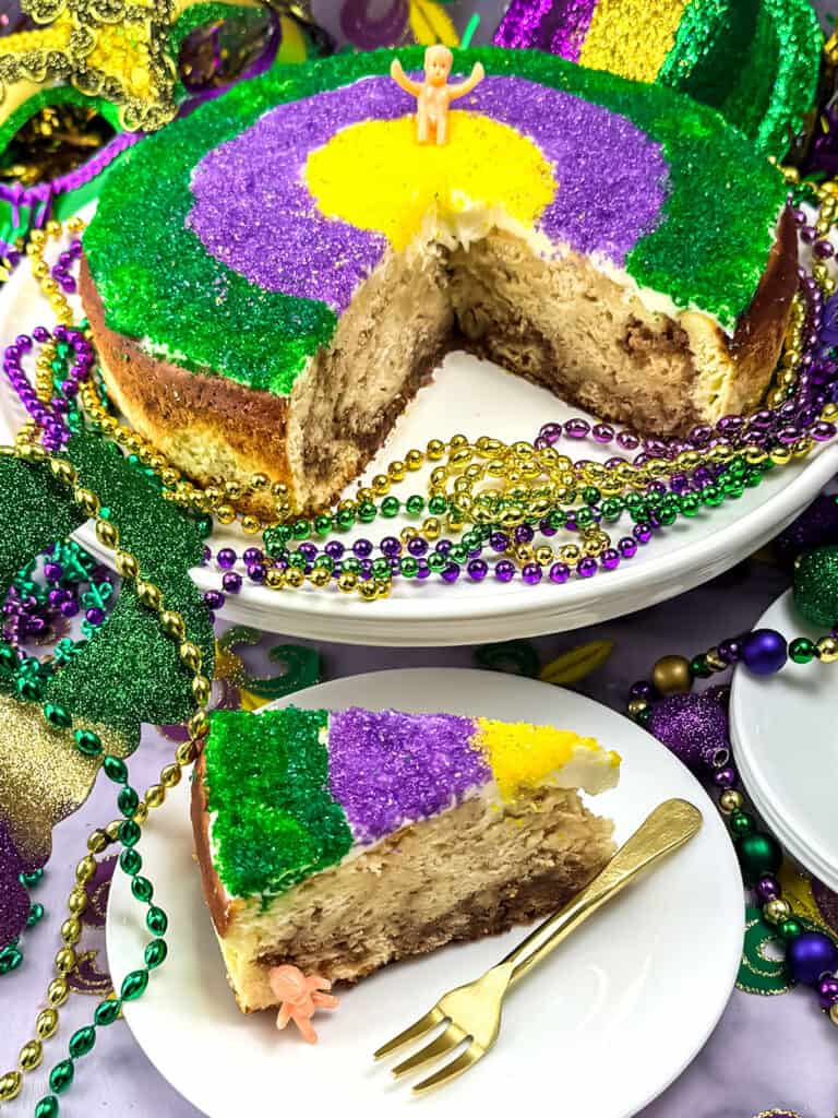 King Cake Cheesecake - Pudge Factor
