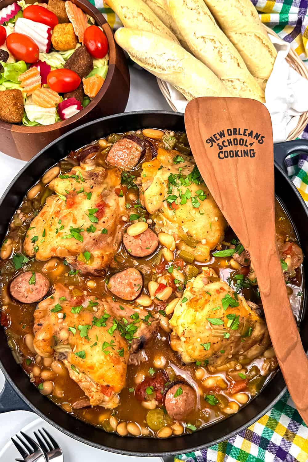 Cajun Chicken Cassoulet - A One Pot Wonder - Pudge Factor