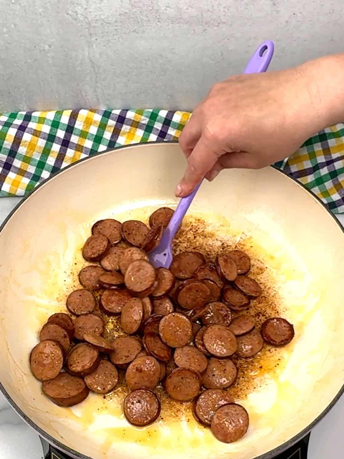 Cajun Three-Cheese Crawfish & Andouille Macaroni - Pudge Factor