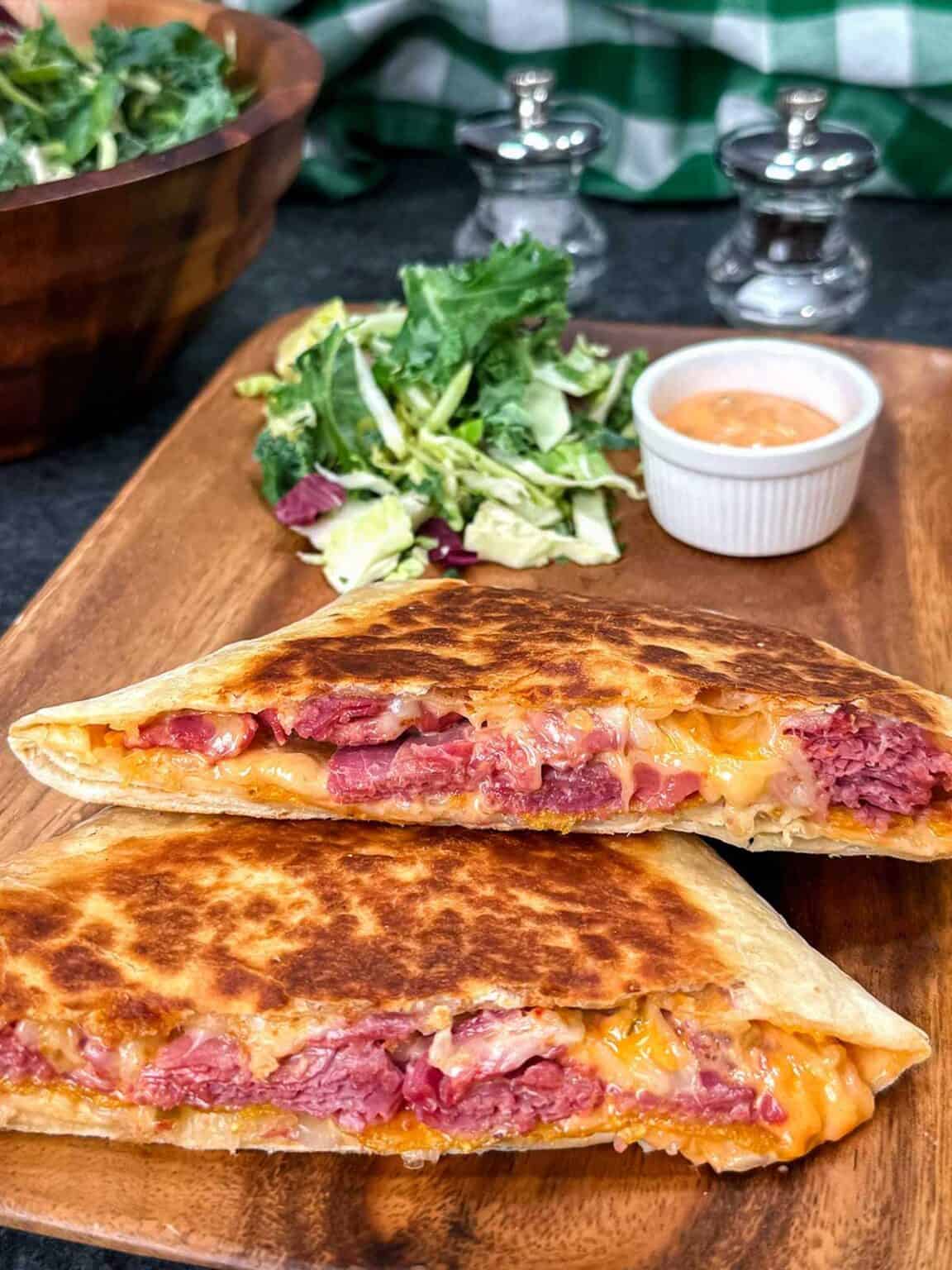 Easy 7-Layer Reuben Crunchwrap - Pudge Factor