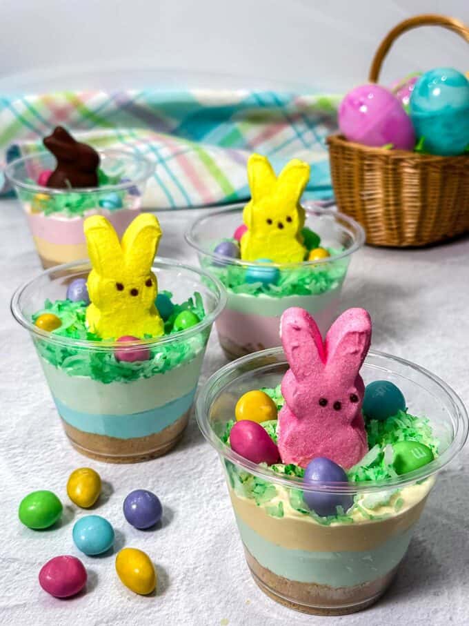 Easter Bunny Parfait Cups - Pudge Factor