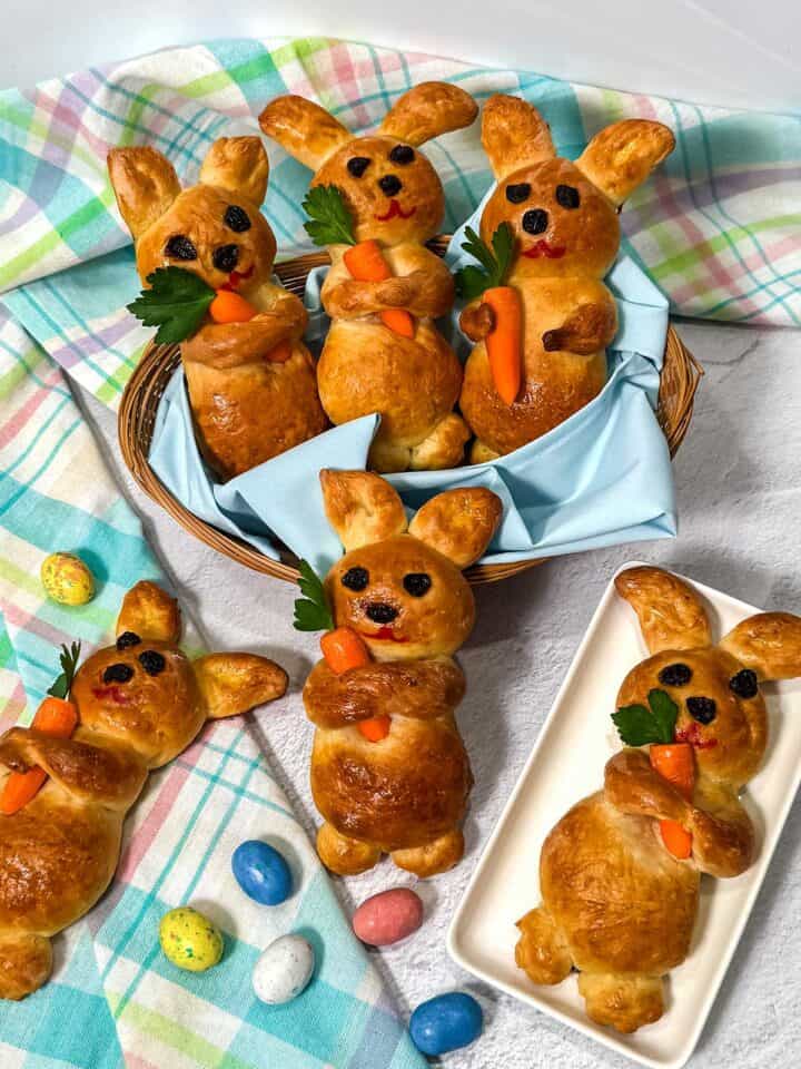 Easter Bunny Rolls - Pudge Factor