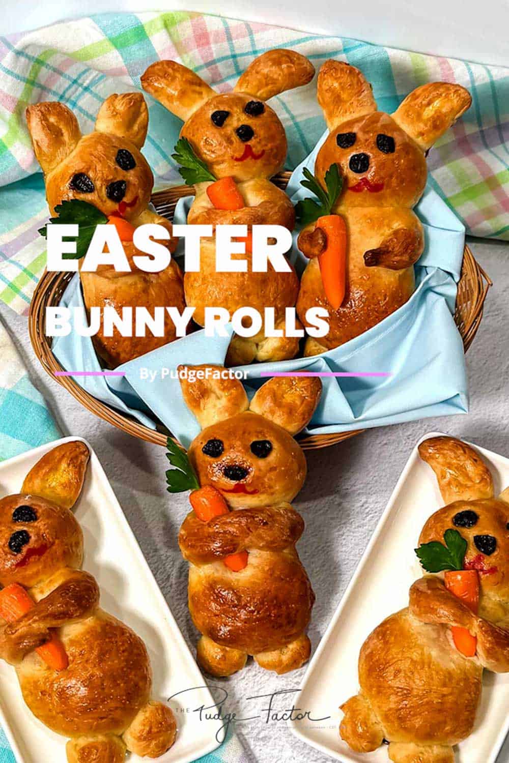 Easter Bunny Rolls - Pudge Factor