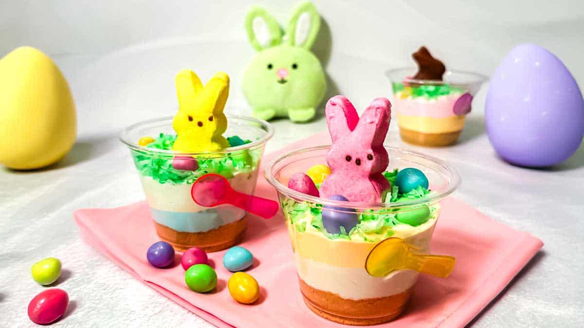 Easter Bunny Parfait Cups - Pudge Factor