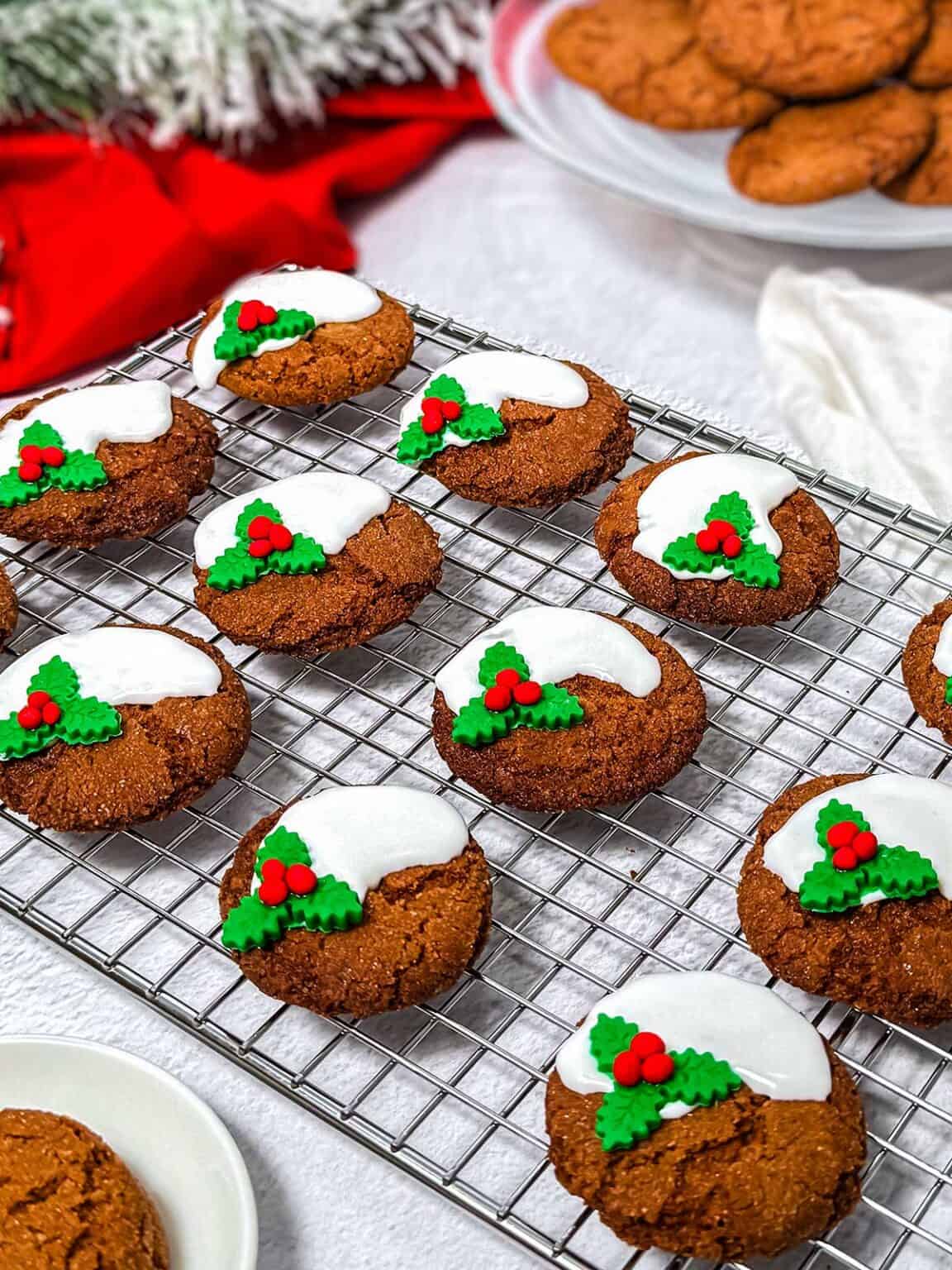Classic Holiday Gingersnap Cookies - Pudge Factor